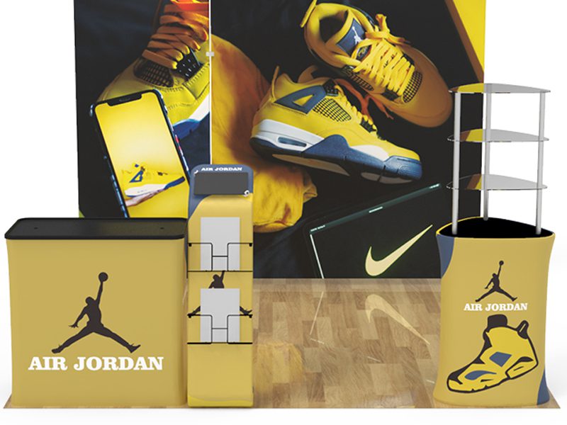10x10ft Custom Trade Show Booth for Sneakers