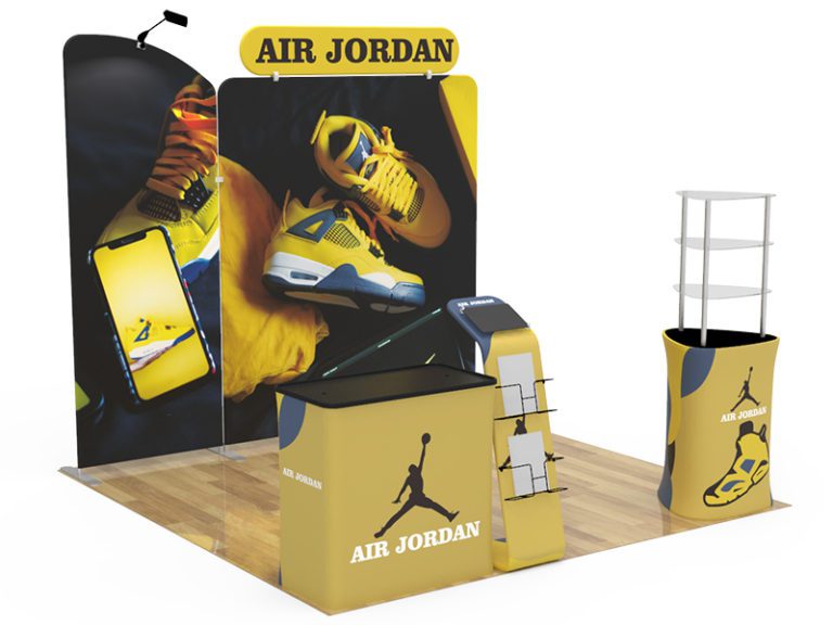 10x10ft Custom Trade Show Booth for Sneakers