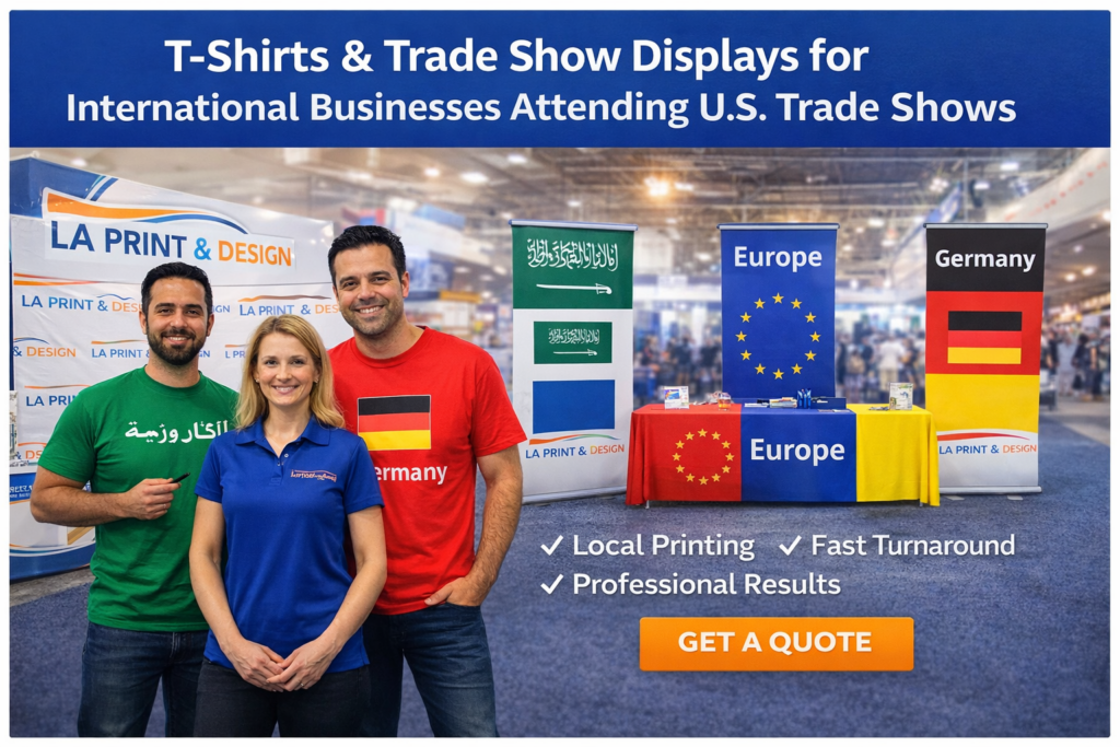 Printing T-Shirts & Trade Show Displays in the U.S. - LA Print & Design